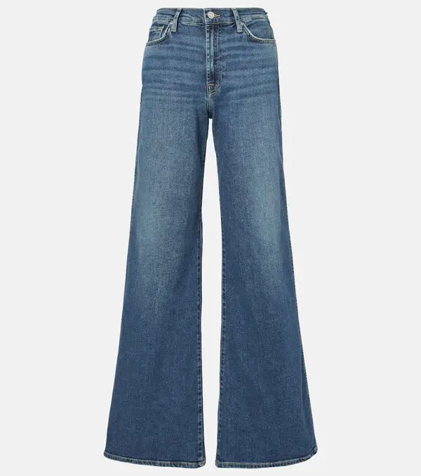7 For All Mankind Luxe Vintage High-rise Wide-leg Jeans