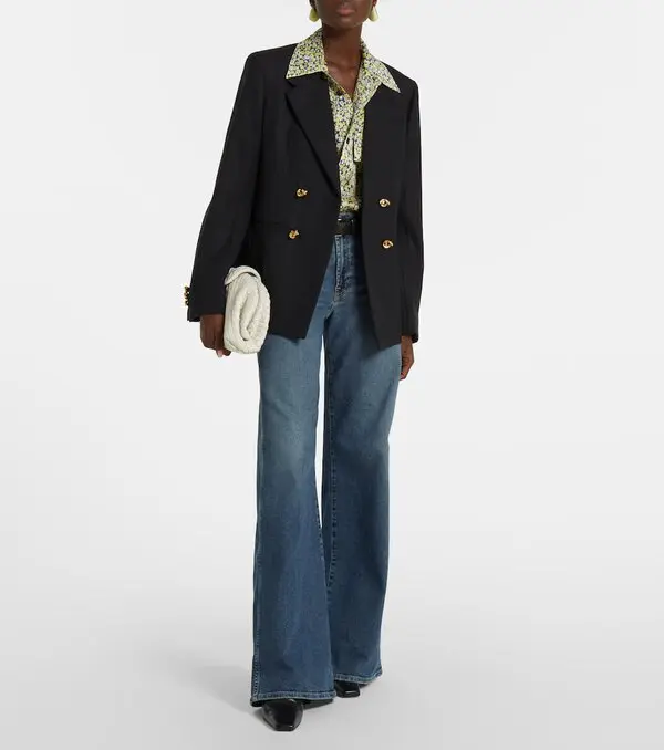7 For All Mankind Luxe Vintage High-rise Wide-leg Jeans