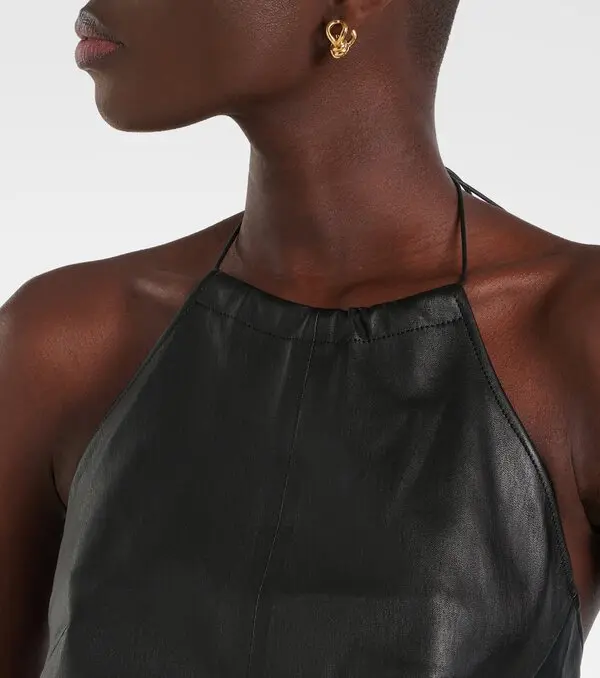 Stouls Rosie Halterneck Leather Top