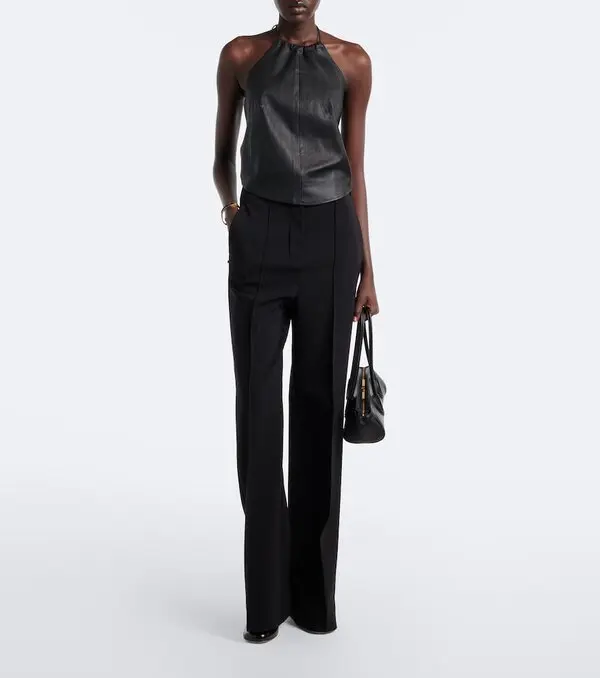 Stouls Rosie Halterneck Leather Top