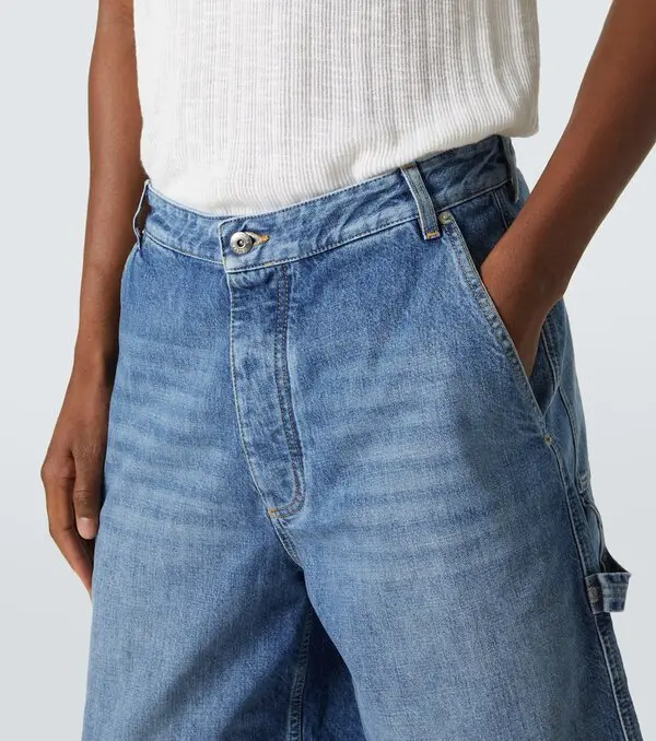 Bottega Veneta High-rise Bermuda Denim Shorts