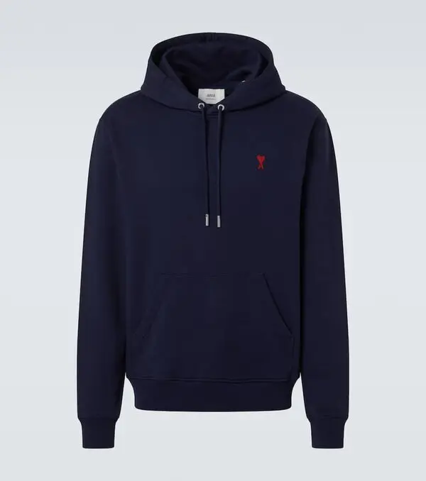 Ami De Cœur Cotton Fleece Hoodie - Blue