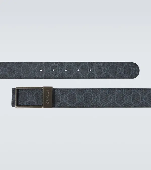 Gucci Gg Canvas Reversible Leather Belt