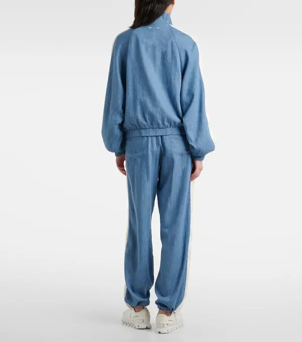 The Upside Hemp And Cotton Chambray Track Jacket