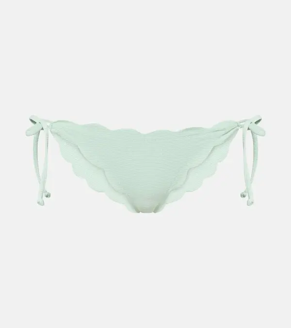Marysia Mott Scalloped Bikini Bottom - Green