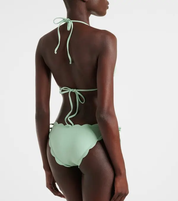 Marysia Mott Scalloped Bikini Bottom - Green