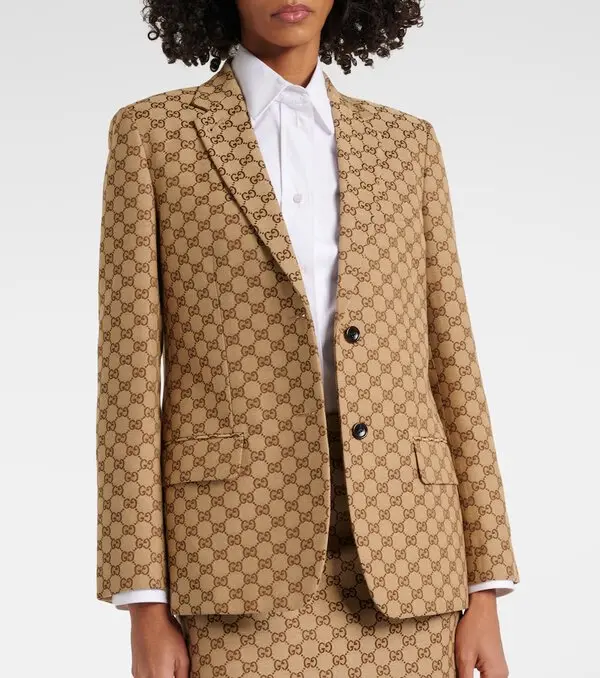 Gucci Gg Canvas Blazer