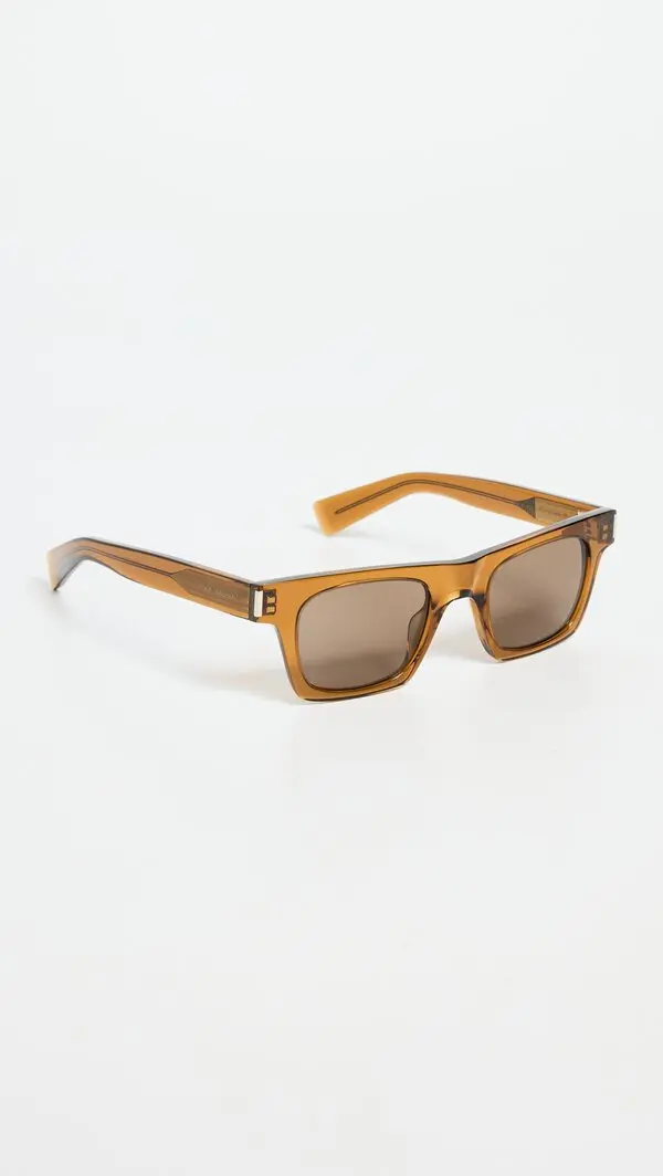 Saint Laurent Sl 719 Sunglasses - Brown-brown-brown