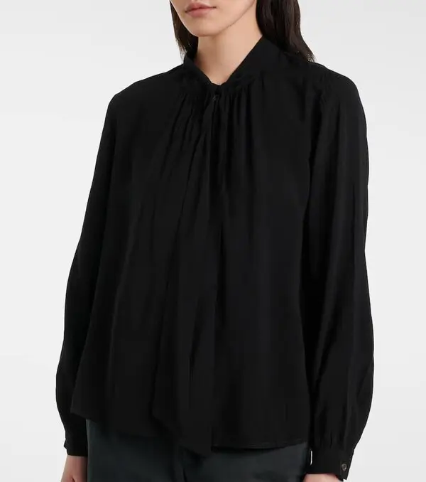 Velvet By Graham & Spencer Gabrielle Draped Rayon Challis Blouse