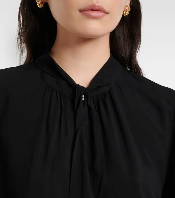 Velvet By Graham & Spencer Gabrielle Draped Rayon Challis Blouse