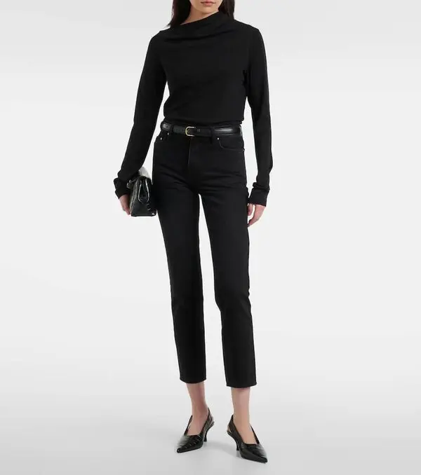 TOTEME Draped Jersey Top