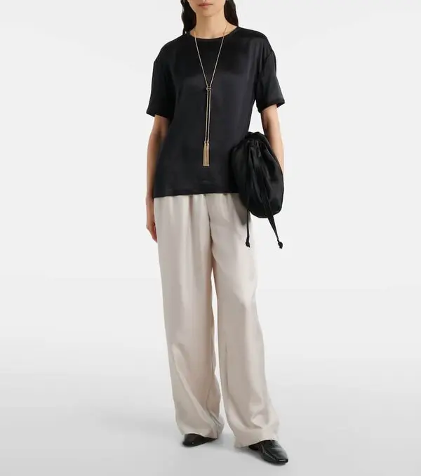 LISA YANG Silk Top - Blue