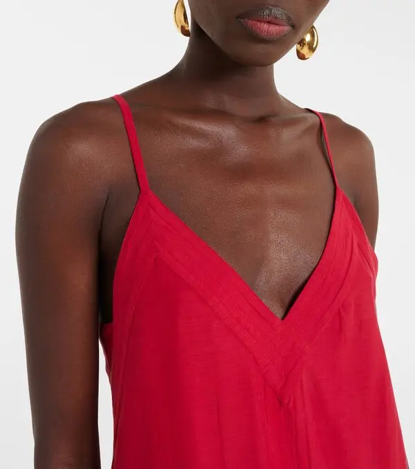 MARANT ETOILE Danielle Cotton-blend Minidress - Red