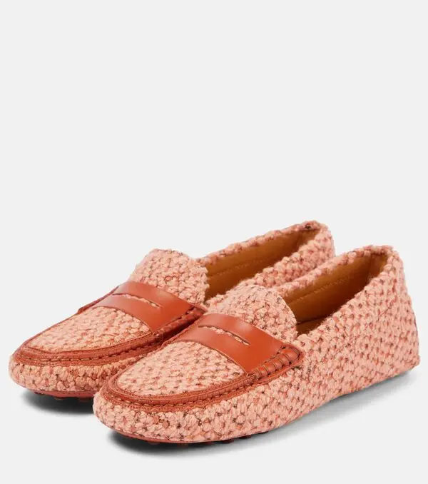 TOD'S Gommino Bouclé Driving Shoes