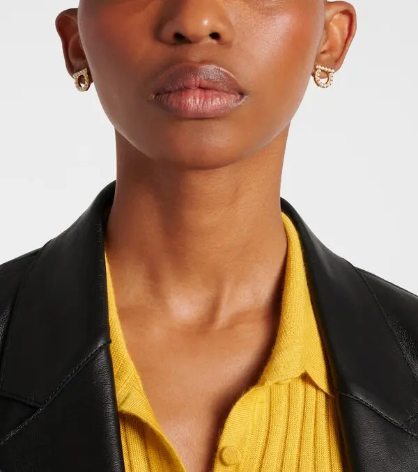 FERRAGAMO Gancio Faux Pearl-embellished Earrings