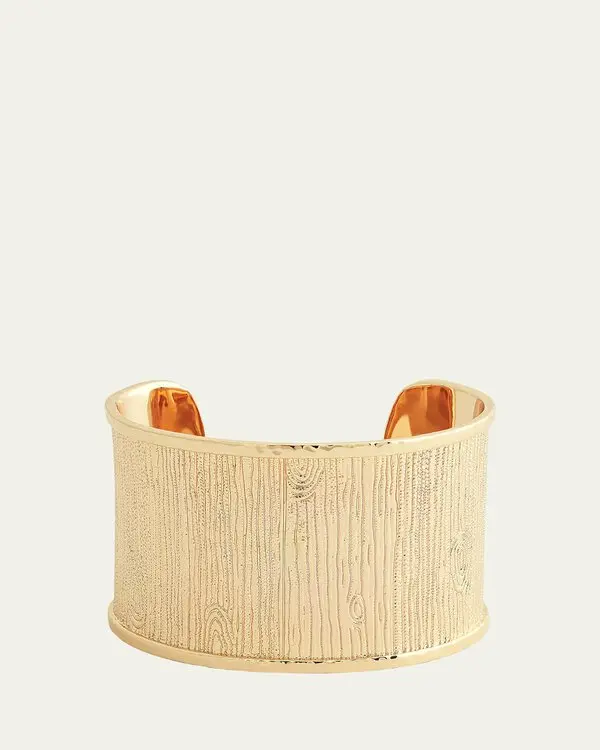 ANABEL ARAM JEWELRY Enchanted Forest Bark Cuff - Gold