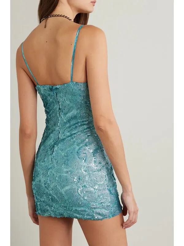 SIEDRES Yula Sequined Tulle Mini Dress