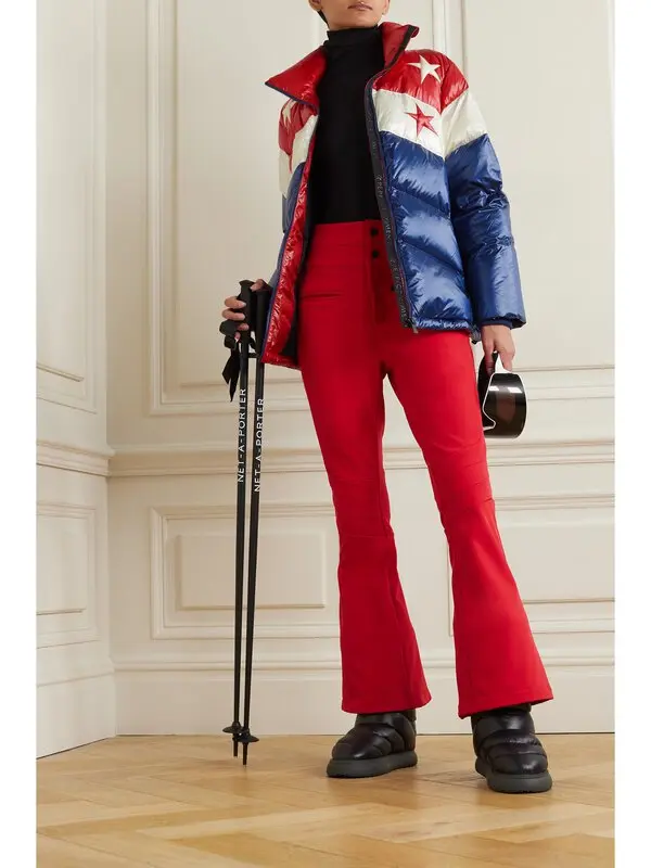 Perfect Moment Stellar Quilted Glossed-shell Down Ski Jacket - Blue