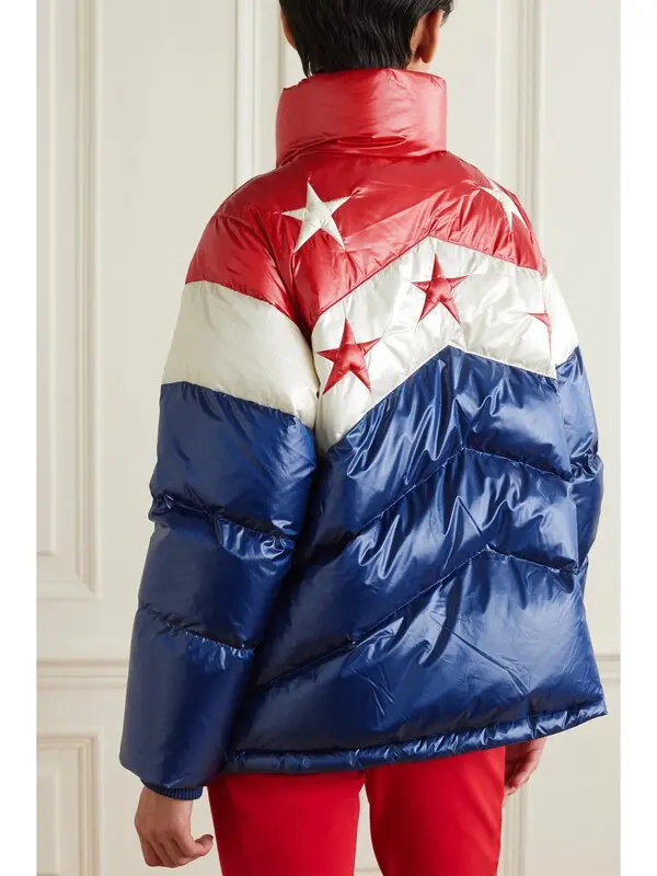 Perfect Moment Stellar Quilted Glossed-shell Down Ski Jacket - Blue