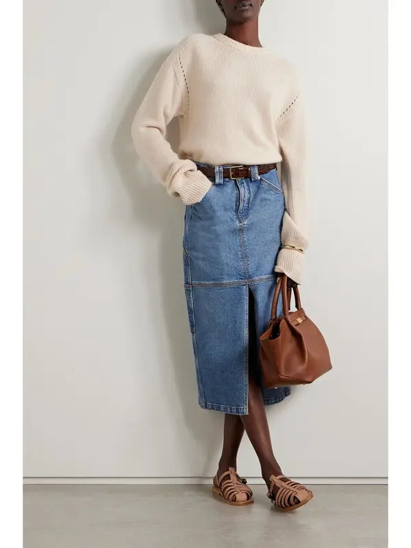 A.L.C. Alden Denim Midi Skirt
