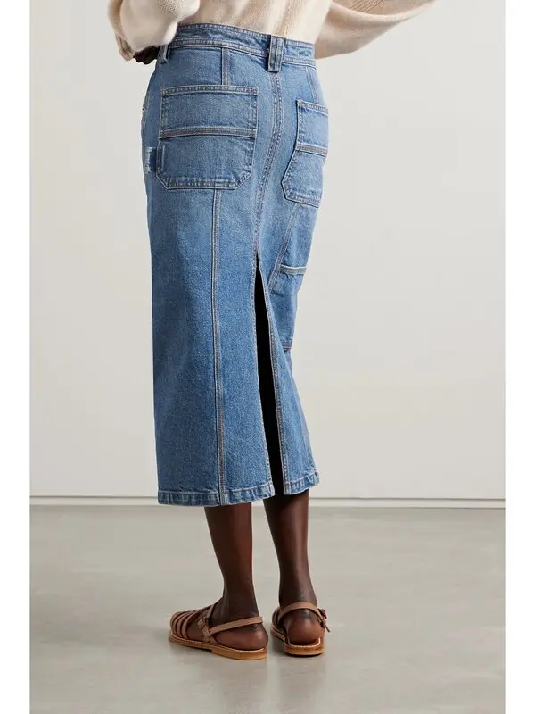 A.L.C. Alden Denim Midi Skirt