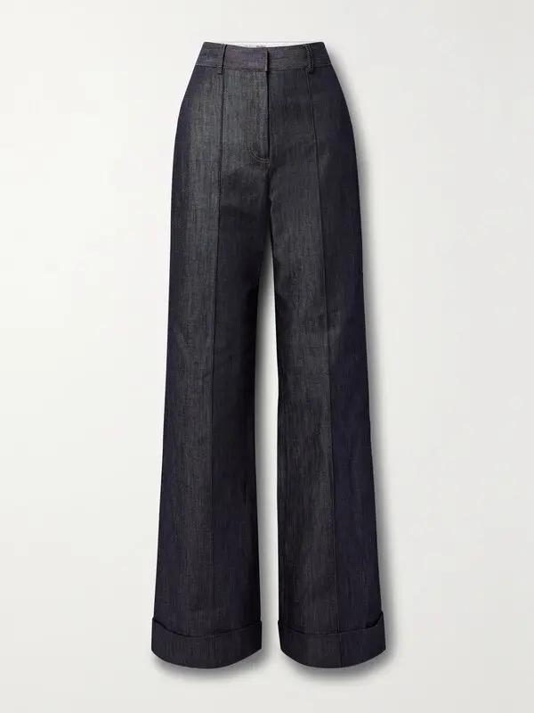 Adam Lippes High-rise Straight-leg Jeans