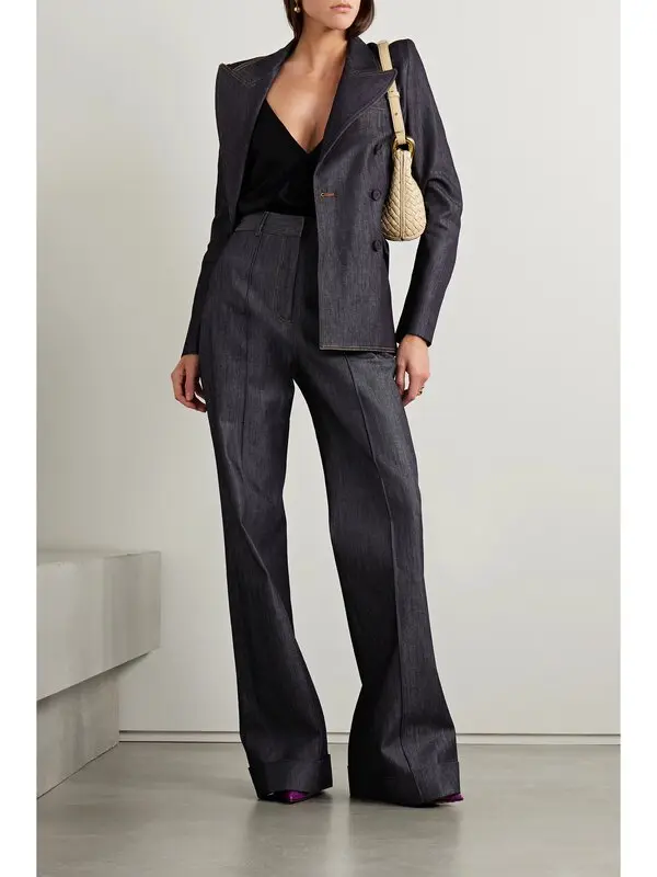 Adam Lippes High-rise Straight-leg Jeans