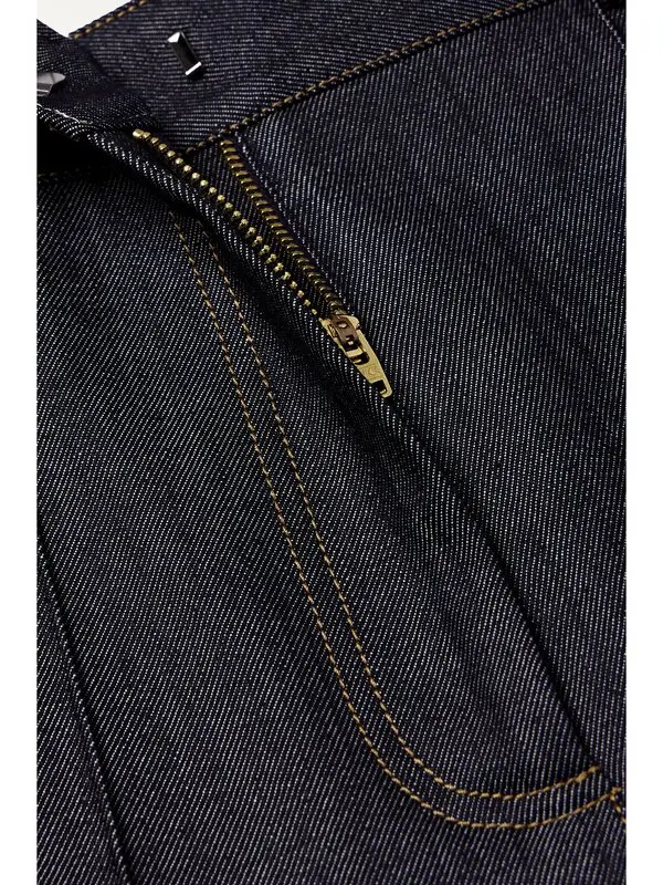 Adam Lippes High-rise Straight-leg Jeans