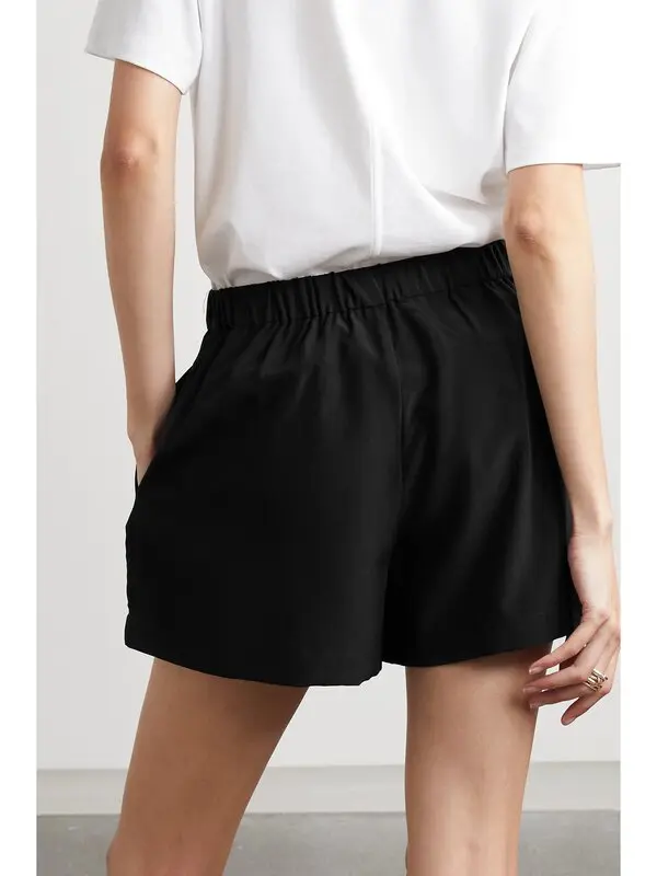 NILI LOTAN Frances Silk-crepe Shorts