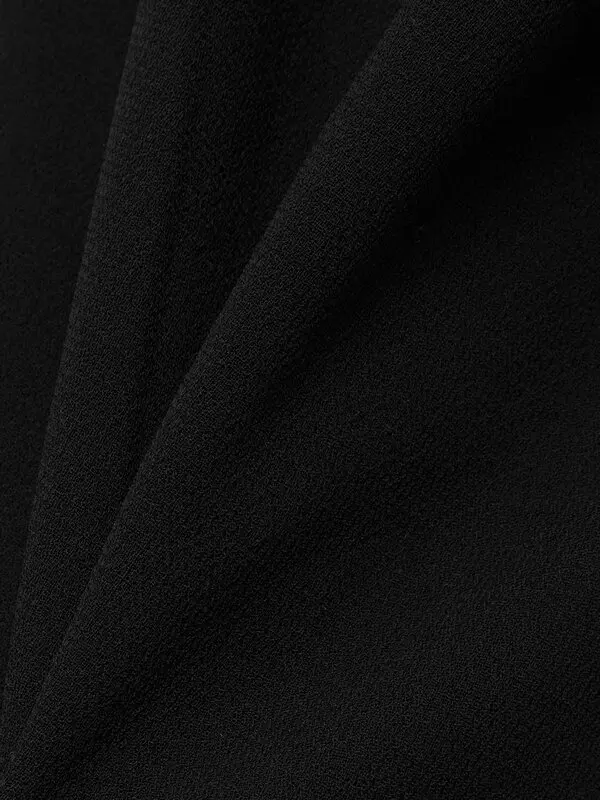 SERGIO HUDSON Draped Wool-blend Crepe Maxi Skirt