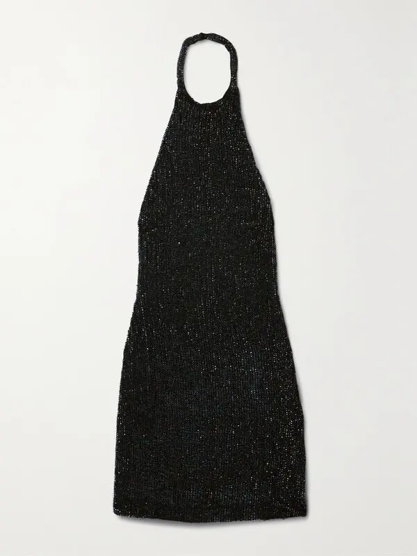 Retrofete Alexis Sequined Chiffon Mini Dress