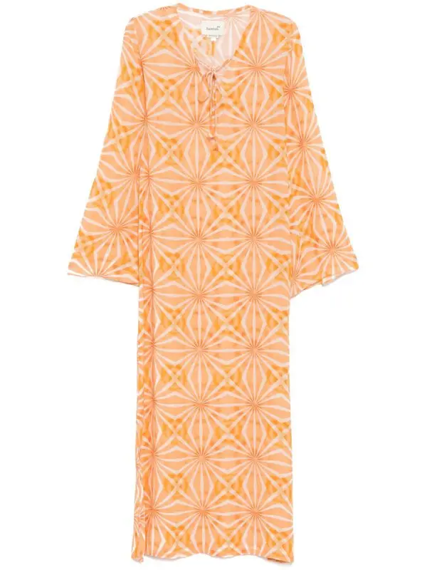 BAMBAH Geometric-print Maxi Dress
