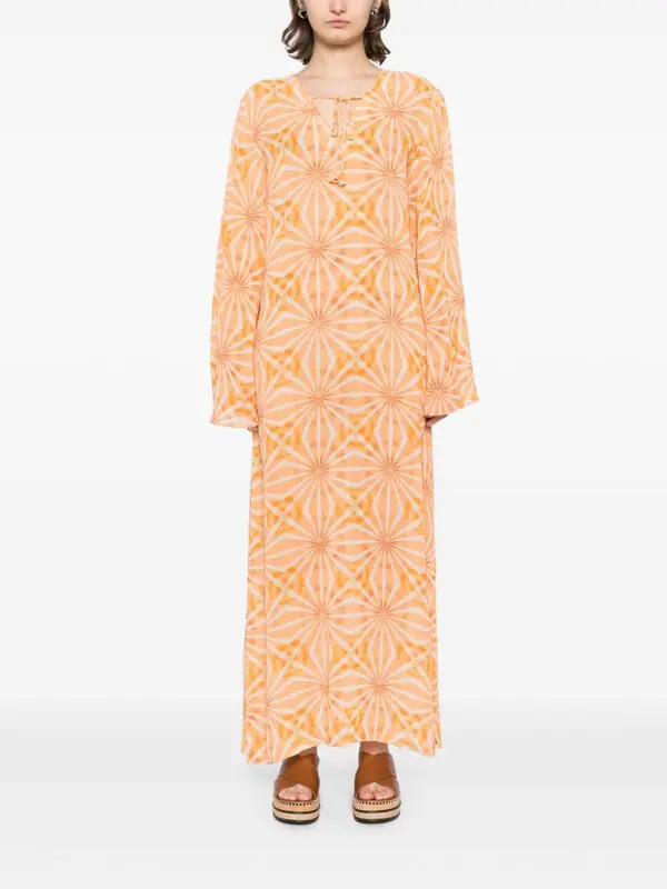 BAMBAH Geometric-print Maxi Dress