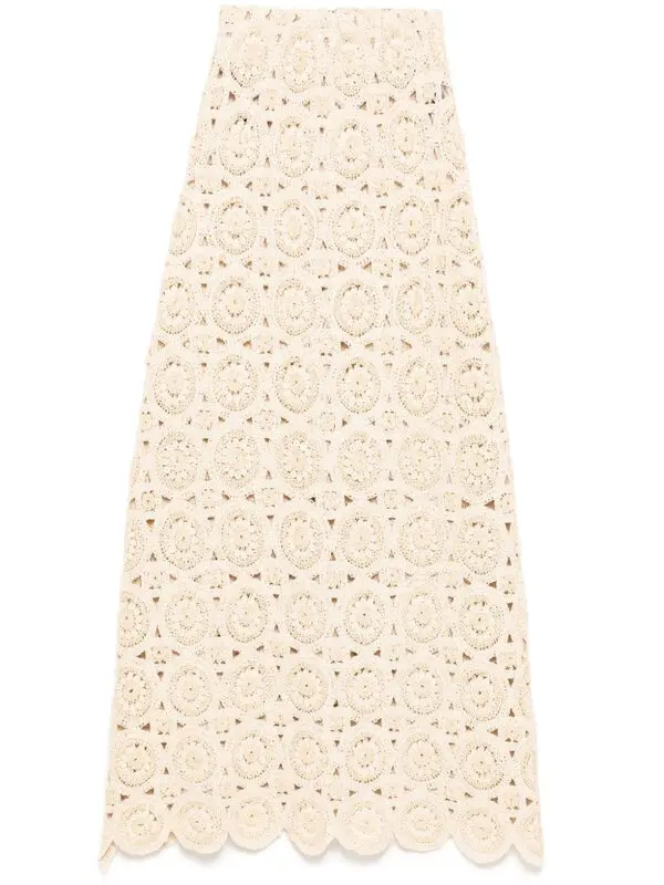 BAMBAH Floral Embroidery Skirt