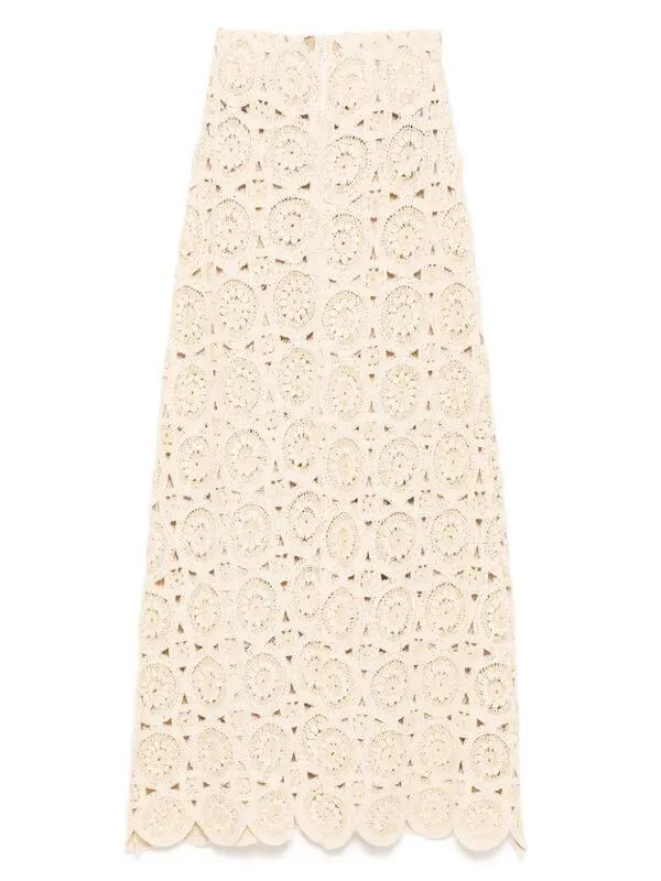 BAMBAH Floral Embroidery Skirt