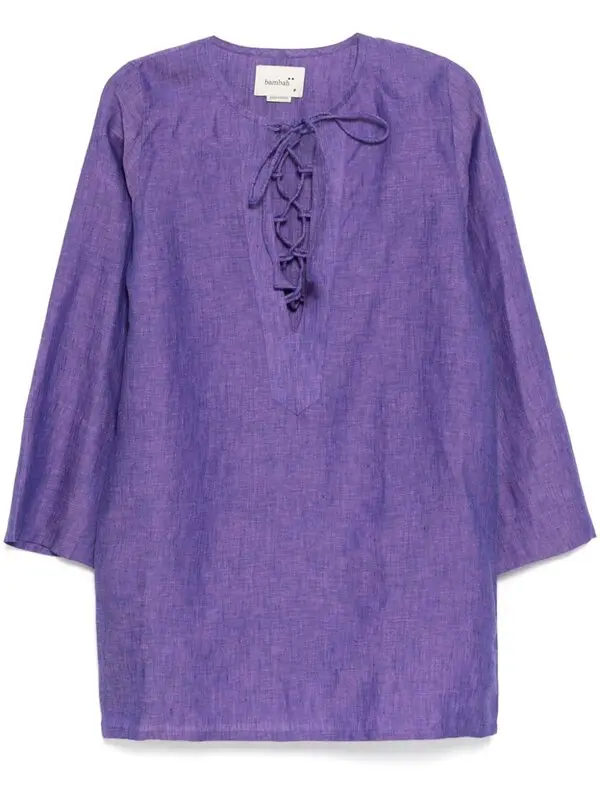 BAMBAH Tie Tunic Blouse