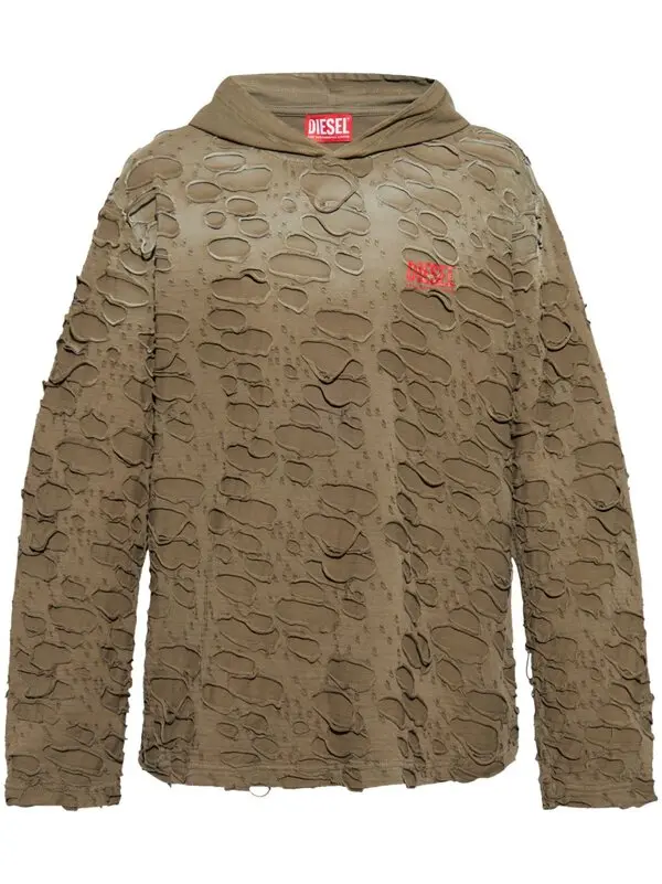 DIESEL® T-crane-ls Hoodie - Neutrals