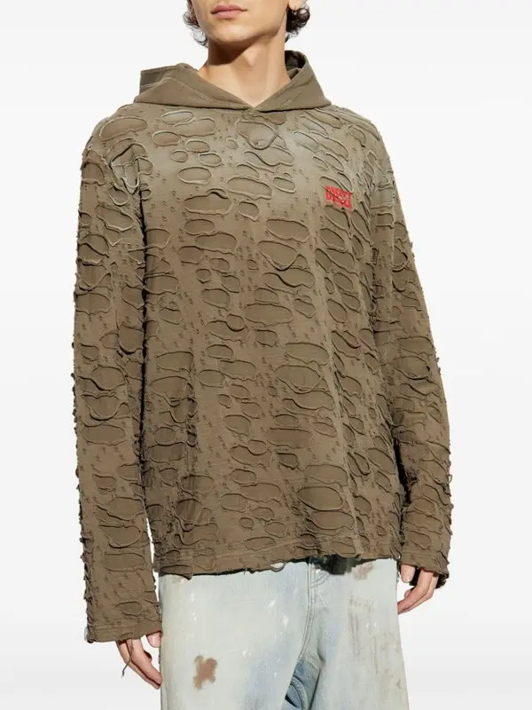 DIESEL® T-crane-ls Hoodie - Neutrals