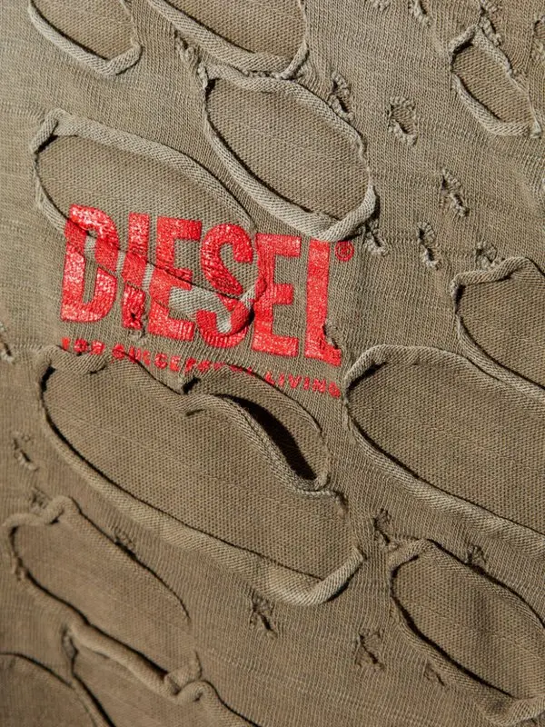DIESEL® T-crane-ls Hoodie - Neutrals