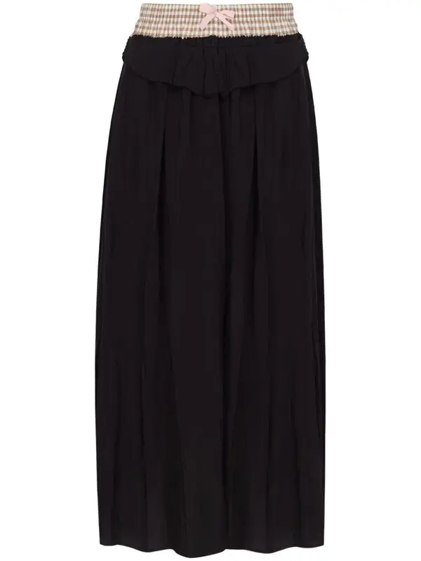 MAISON MARGIELA Elastic-waistband Pleated Skirt