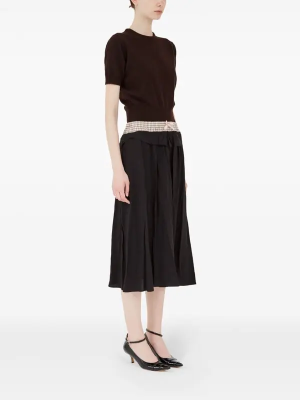 MAISON MARGIELA Elastic-waistband Pleated Skirt