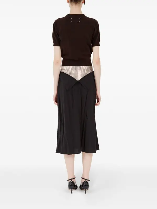 MAISON MARGIELA Elastic-waistband Pleated Skirt