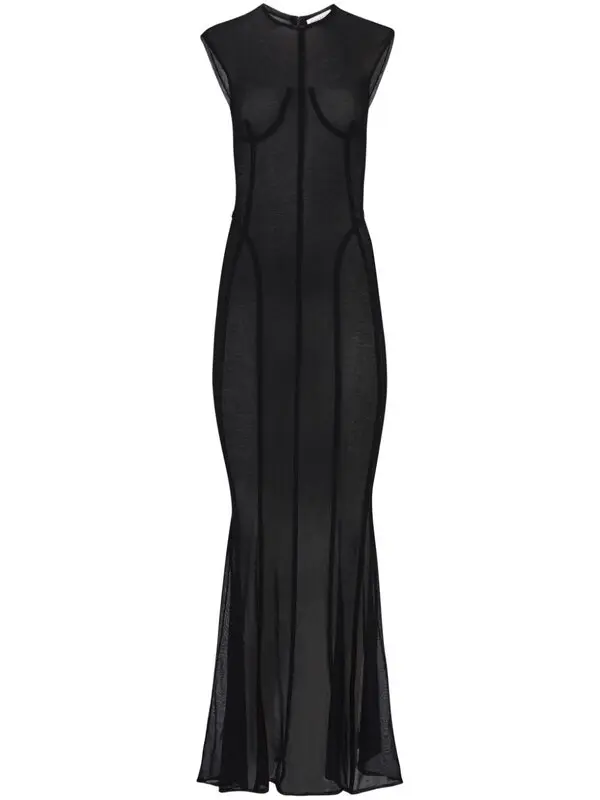 Nina Ricci Sheer Maxi Dress