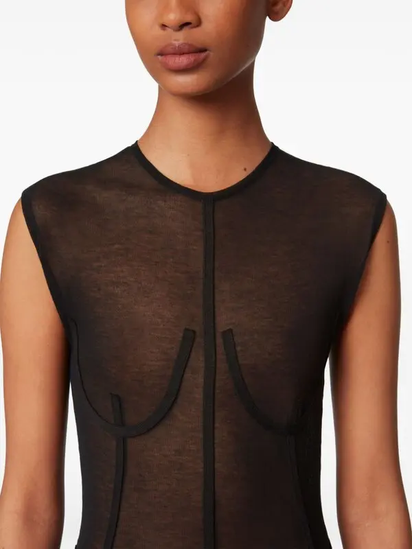Nina Ricci Sheer Maxi Dress