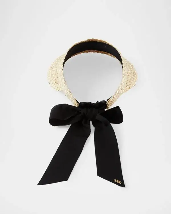 Eugenia Kim Braided Straw Visor
