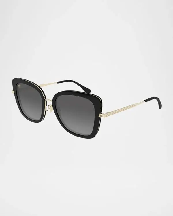 Maui Jim Violet Lake Cat-eye Sunglasses - Black