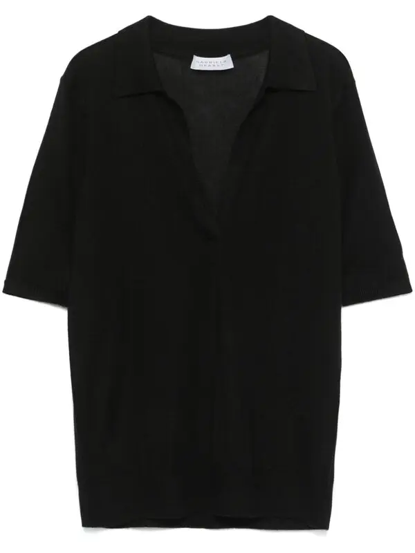 Gabriela Hearst Frank Polo Top - Black