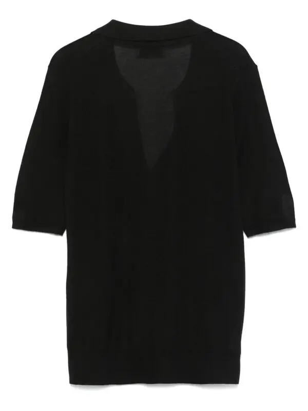 Gabriela Hearst Frank Polo Top - Black