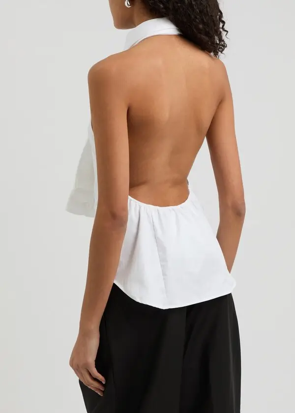 BETTTER Kennedy Open-back Cotton Shirt