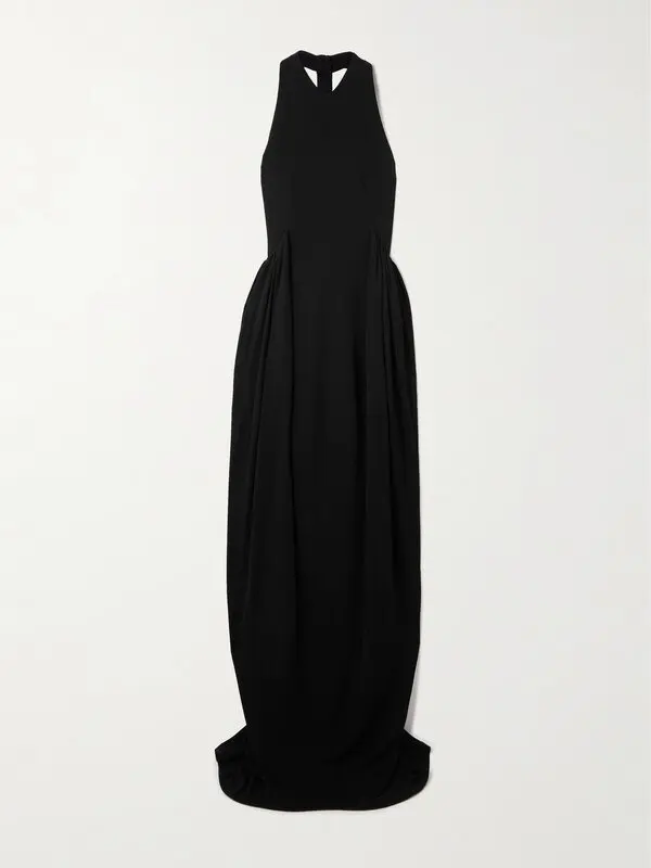 Givenchy Draped Crepe Halterneck Gown